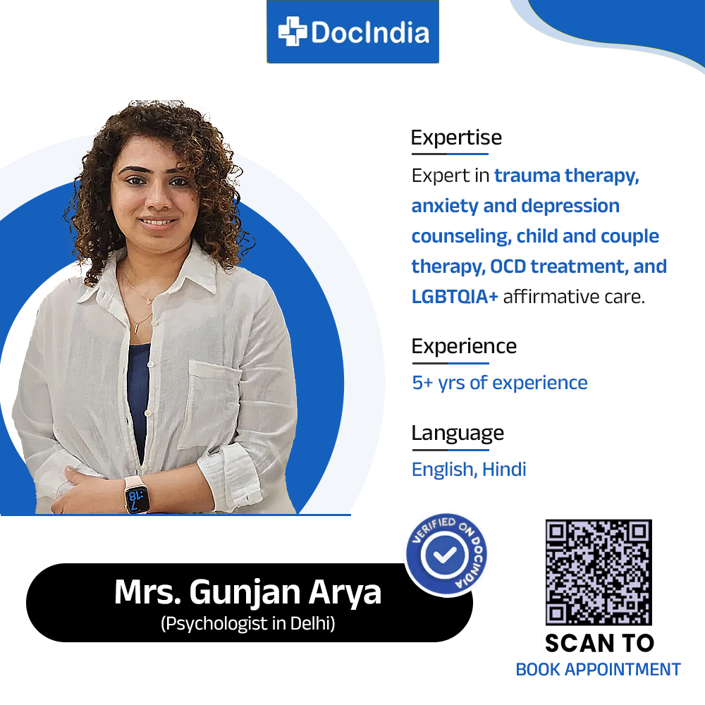Mrs. Gunjan Arya | Best Psychologist in Delhi